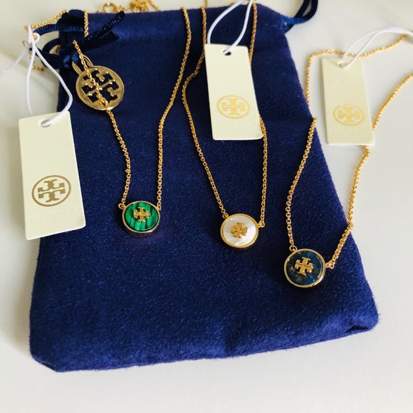 Tory Burch | Jewelry | Tory Burch Semi Precious Pendant Necklace | Poshmark